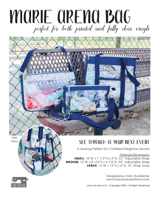 Marie Arena Bag Digital Sewing Pattern – Love You Sew Patterns