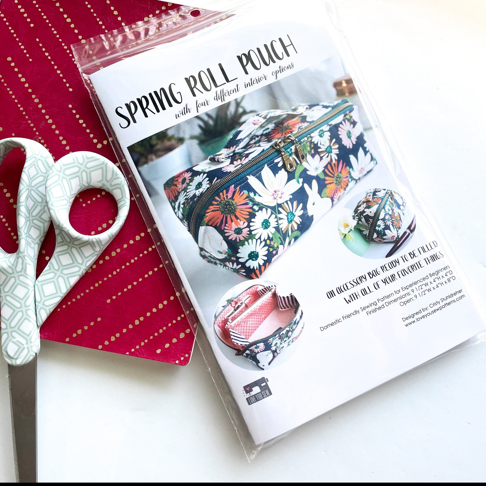 Spring Roll Pouch PAPER Sewing Pattern – Love You Sew Patterns