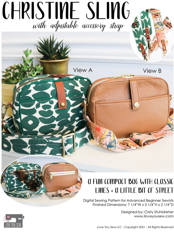 Christine Sling PAPER Sewing Pattern – Love You Sew Patterns